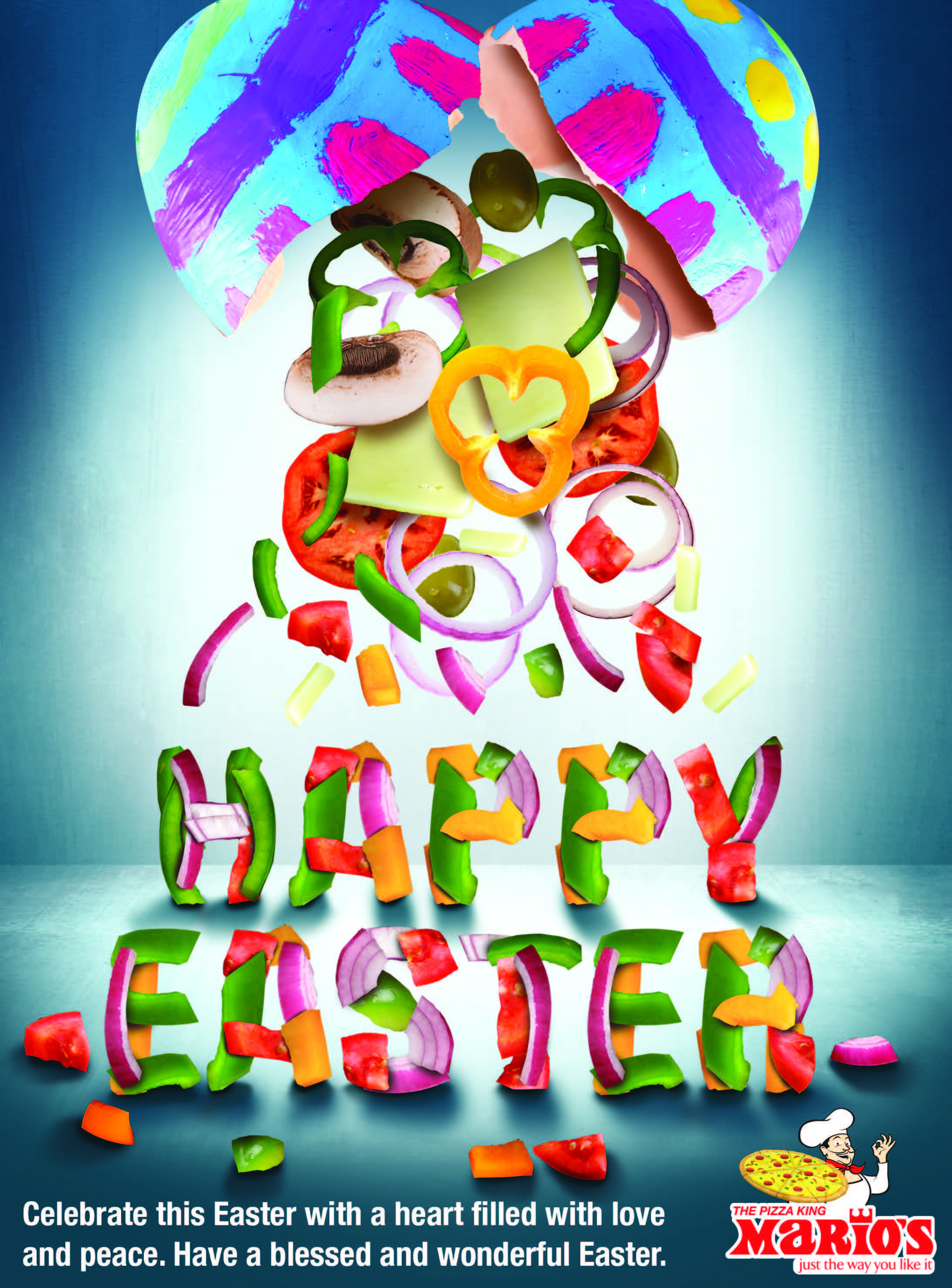 Happy Easter from Mario's Pizza - Pepper Advertising